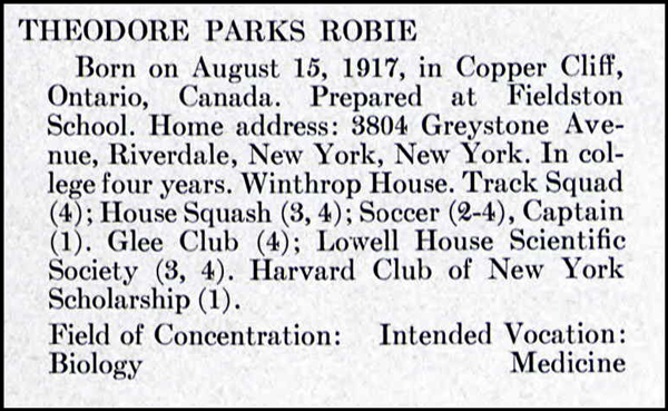 Capt Theodore P Robie