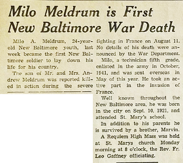 T/5 Milo A Meldrum, 35th Reconnaissance Troop